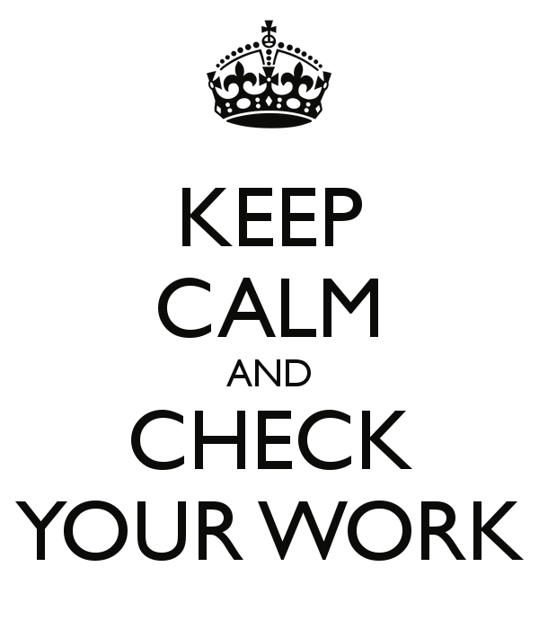Why Do You Need To Check Your Work Bringing Words To Life